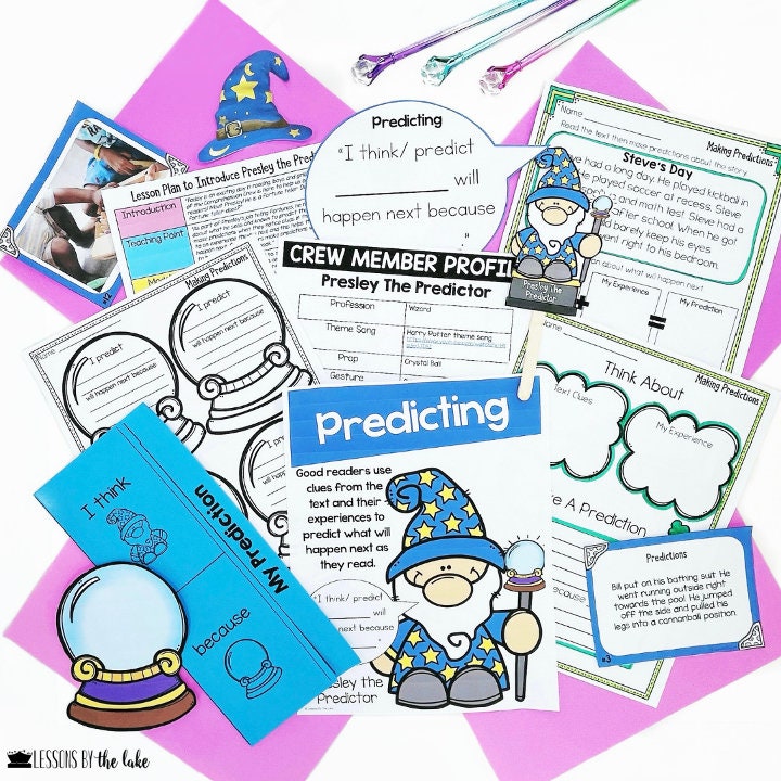 Making Predictions Lesson & Activities Comprehension Crew - Etsy