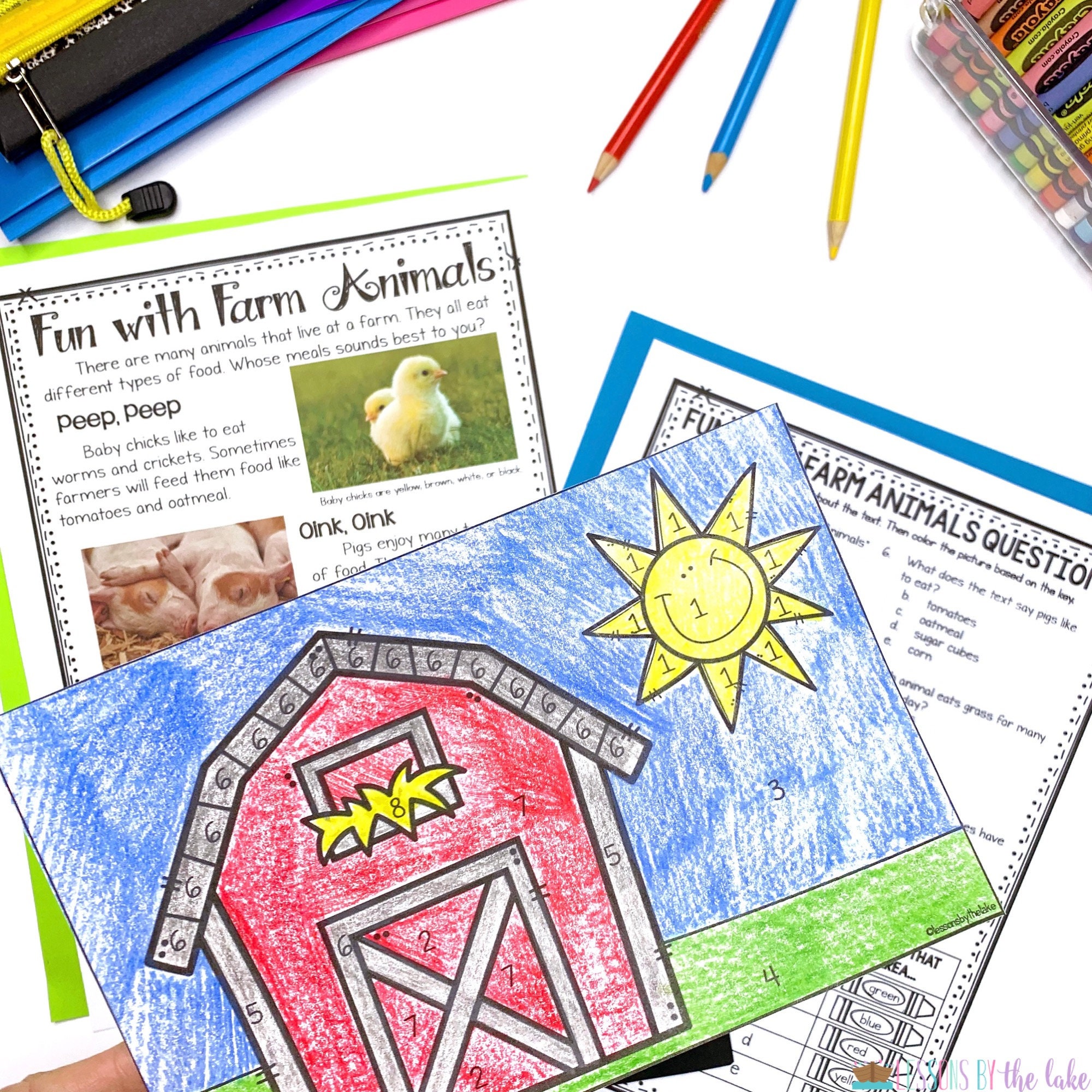 Nonfiction Text Features Reading Passages Color by Comprehension - Etsy