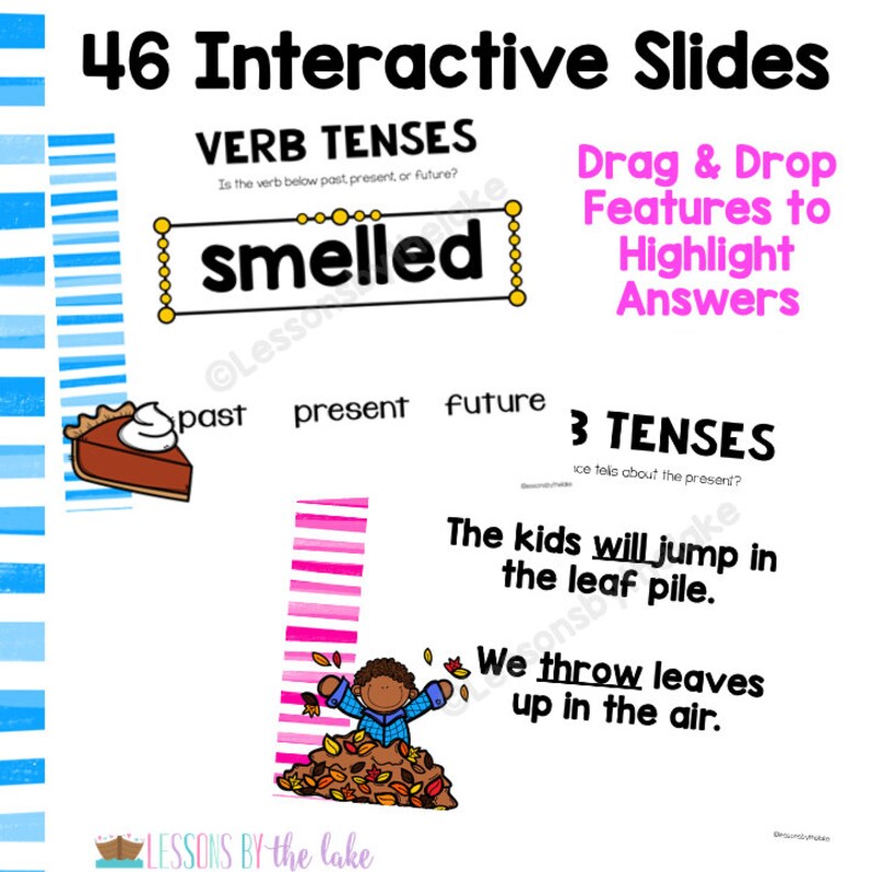 Fall Verb Tenses Digital & Printable Bundle Google Slides - Etsy