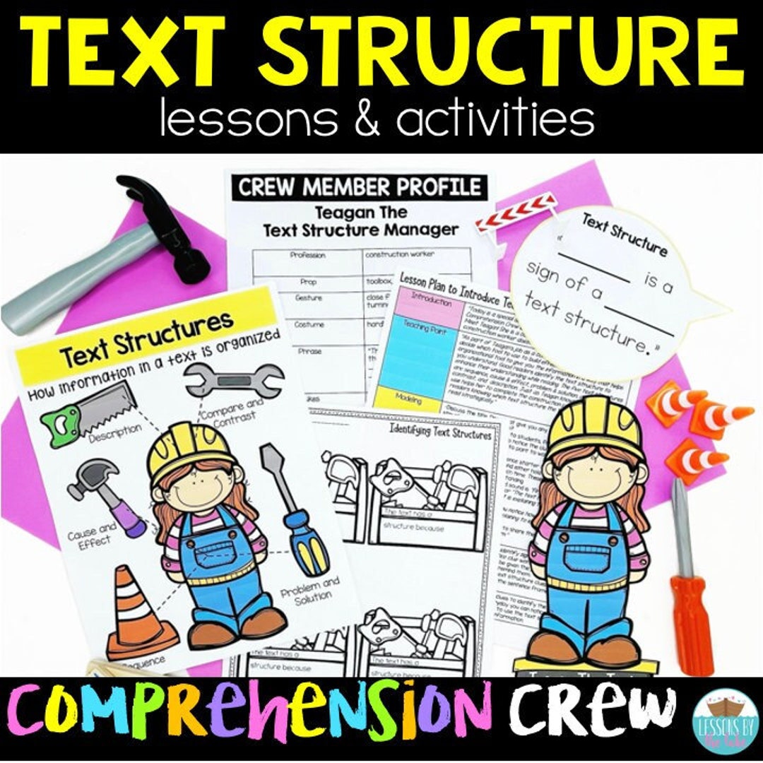 Text Structure Lesson and Activities Nonfiction Reading Comprehension ...