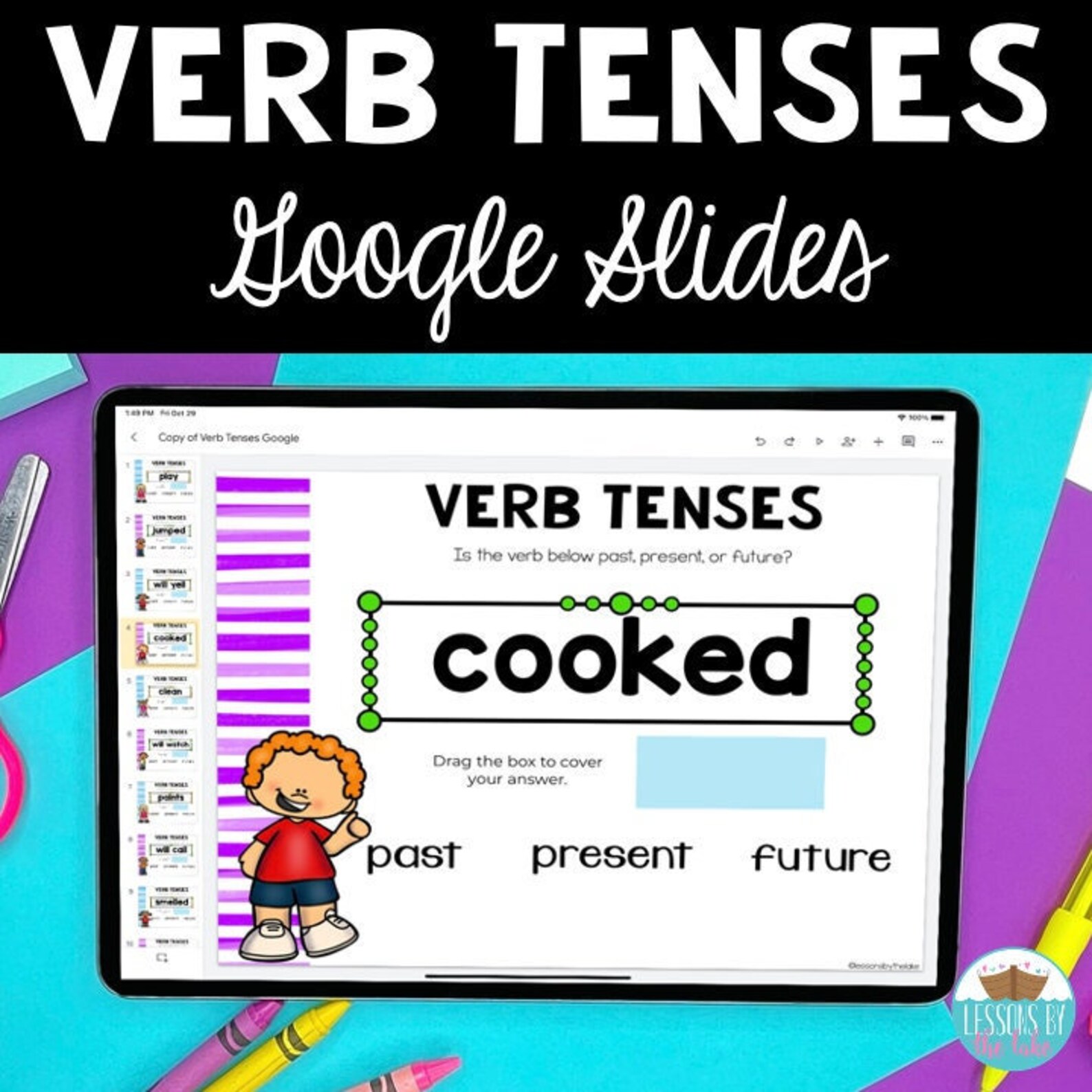 Verb Tenses No Prep Activities Past, Present, & Future - Etsy