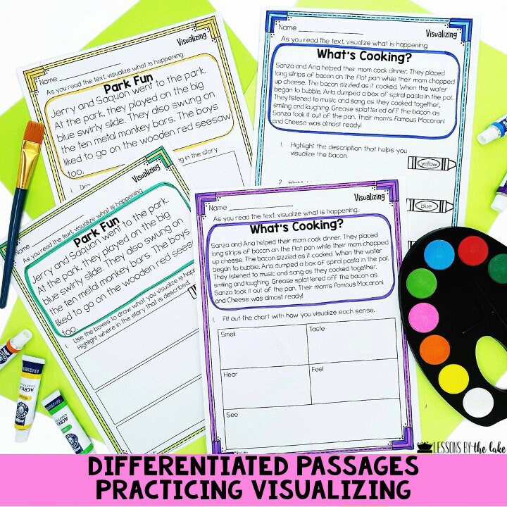Visualizing Lesson and Activities- Comprehension Crew - Etsy