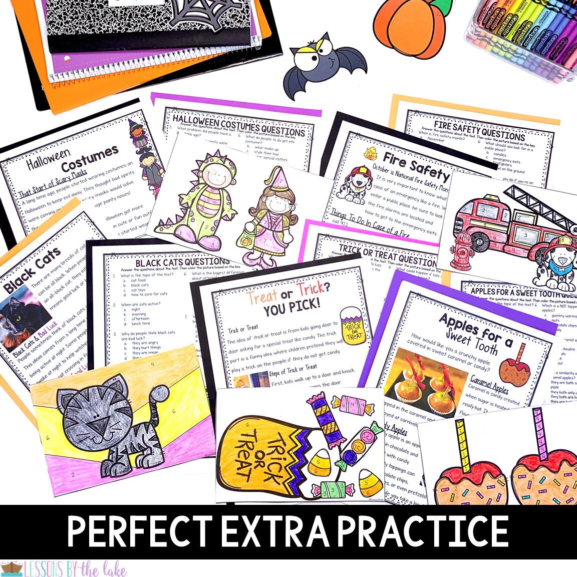 October Reading Comprehension Nonfiction Passages Color by ...