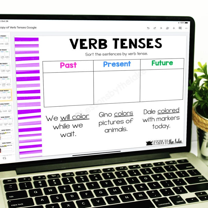 Verb Tenses No Prep Activities Past, Present, & Future - Etsy
