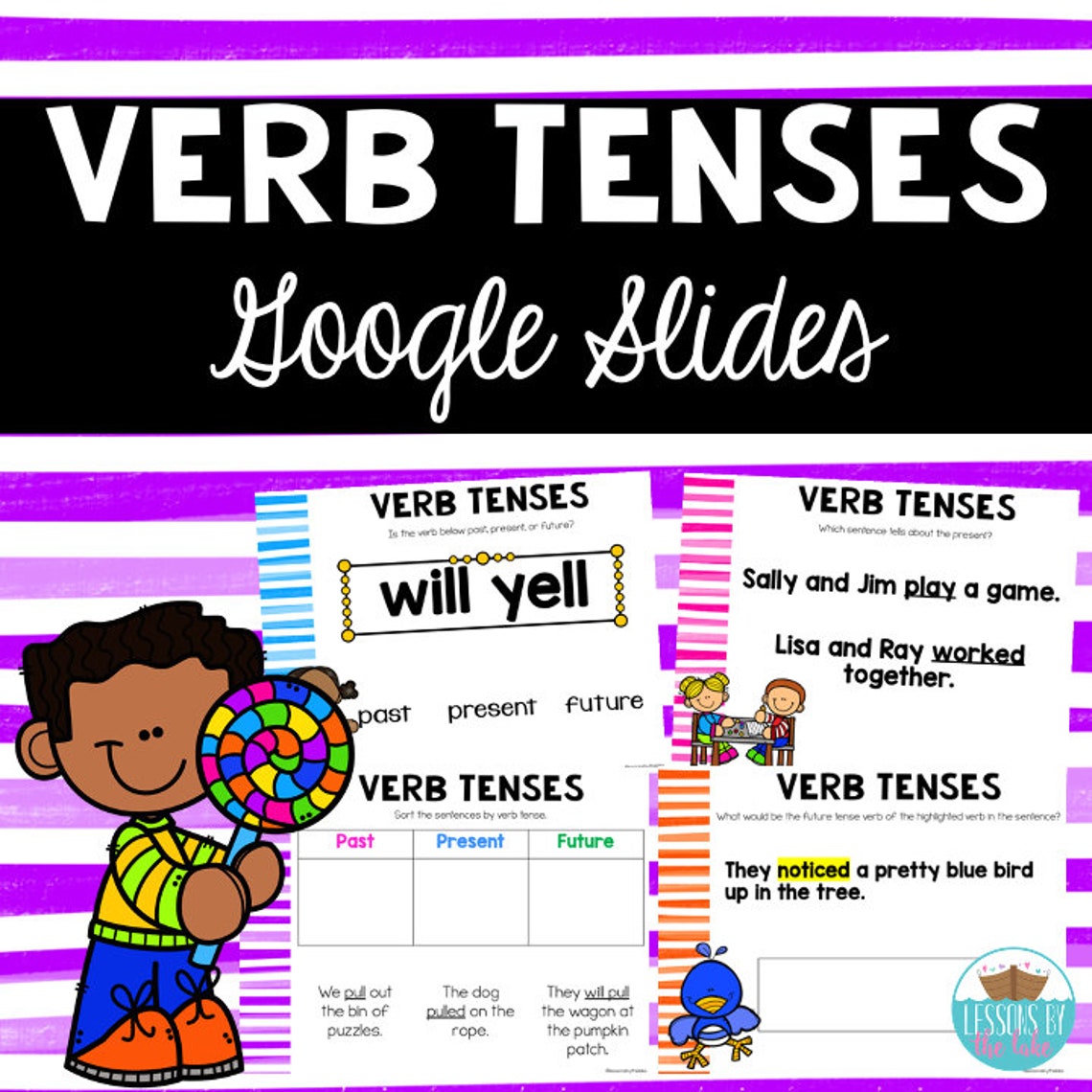 Verb Tenses No Prep Activities Past, Present, & Future - Etsy