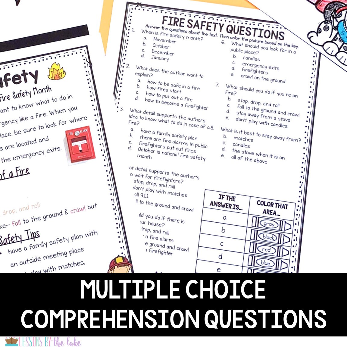 October Reading Comprehension Nonfiction Passages Color by ...