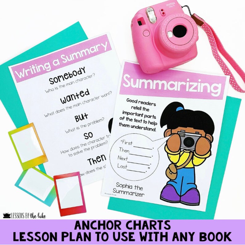 Summarizing Lesson and Activities- Comprehension Crew - Etsy
