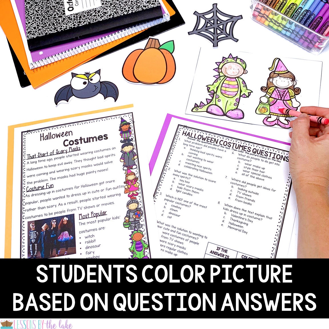 October Reading Comprehension Nonfiction Passages Color by ...