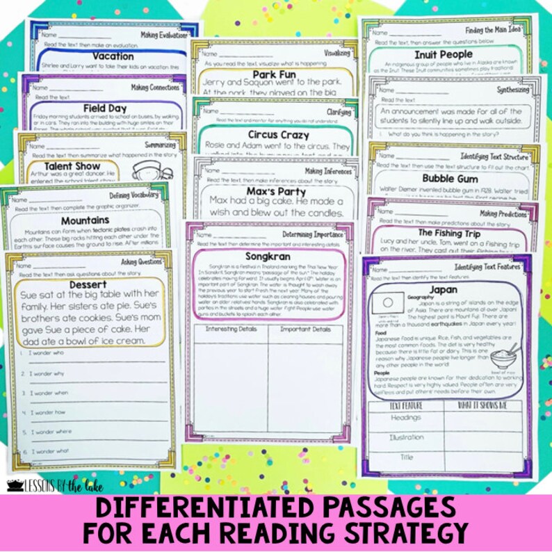 Visualizing Lesson and Activities- Comprehension Crew - Etsy