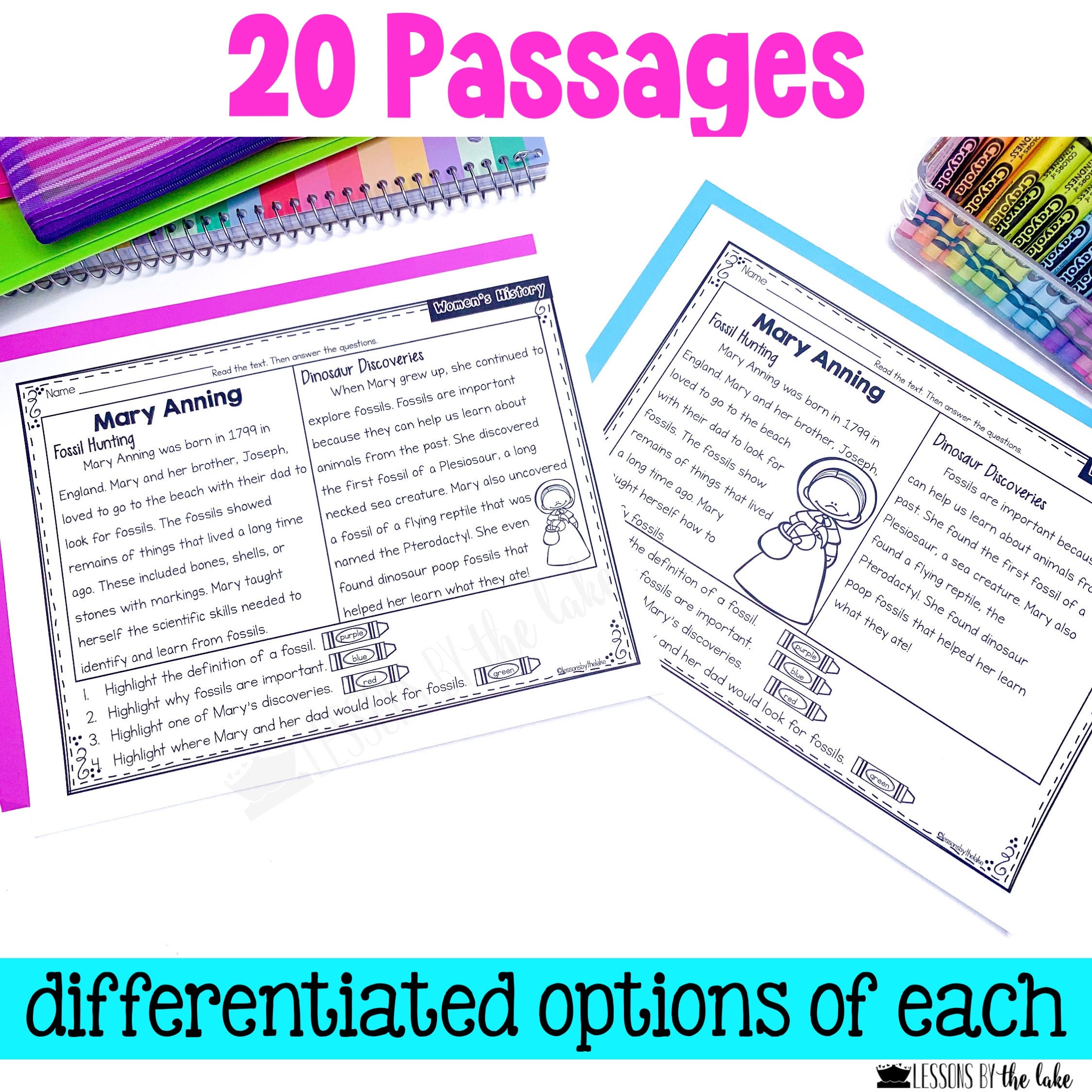 Womens History Month Nonfiction Passages Reading Comprehension - Etsy