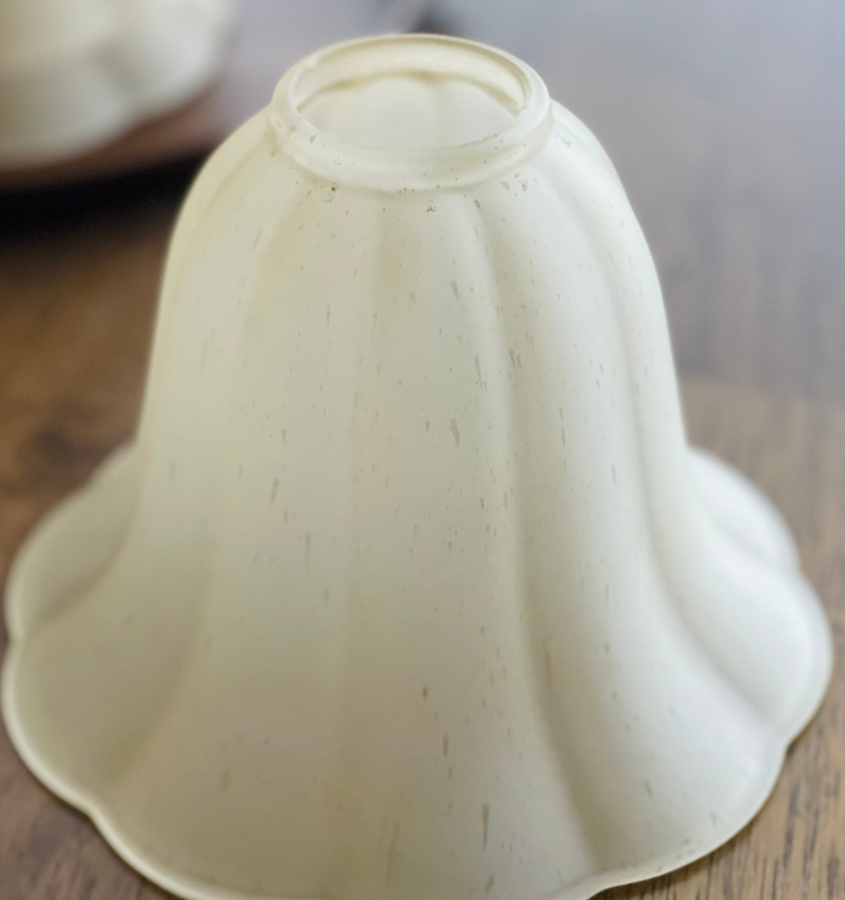 Frosted Glass Fluted Tulip Shades, Chandelier Globes, Ruffled Shade ...