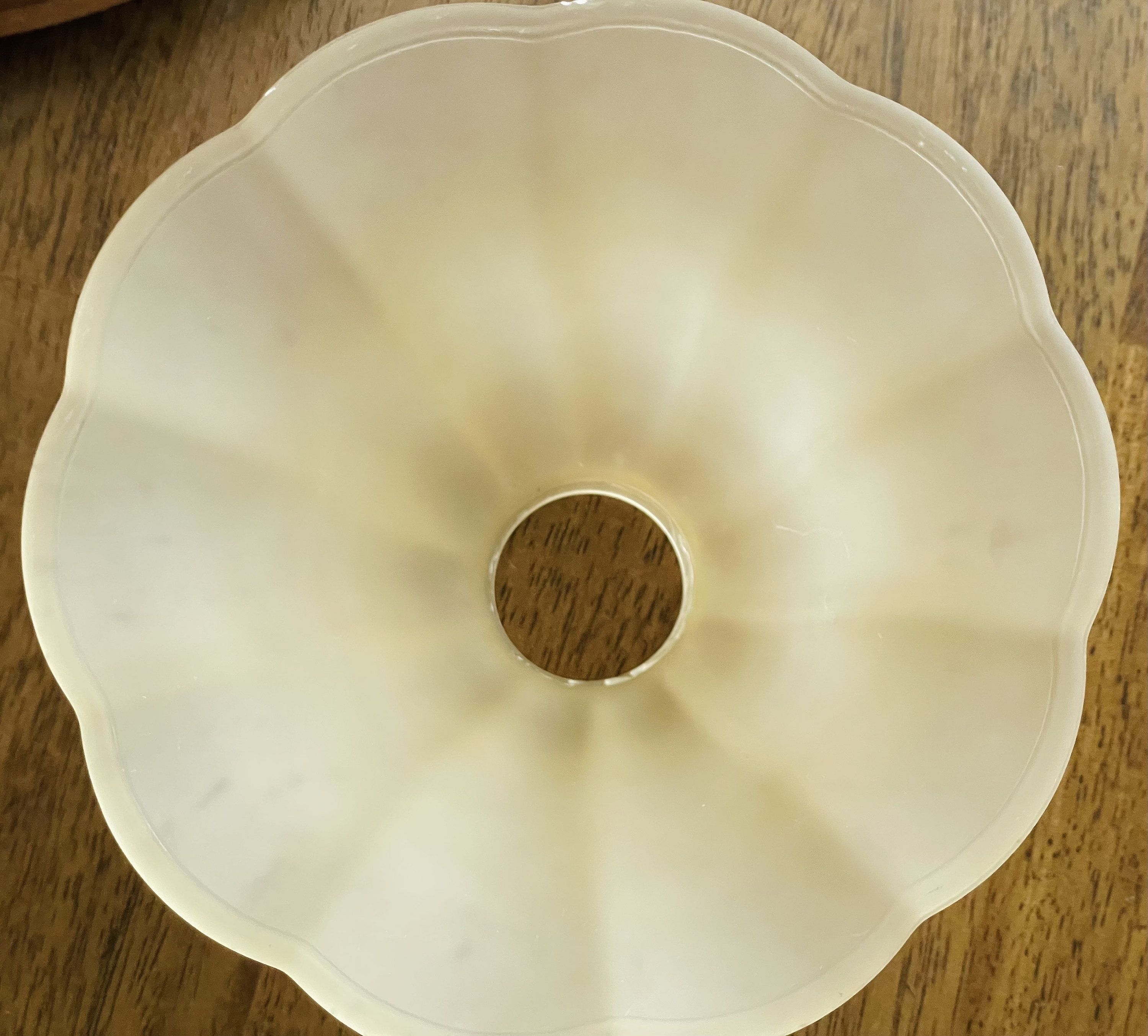 Frosted Glass Fluted Tulip Shades, Chandelier Globes, Ruffled Shade ...