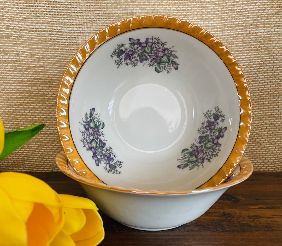 Set of 2 Vintage Lusterware Bowls by Yamatsu Made in Japan - Etsy