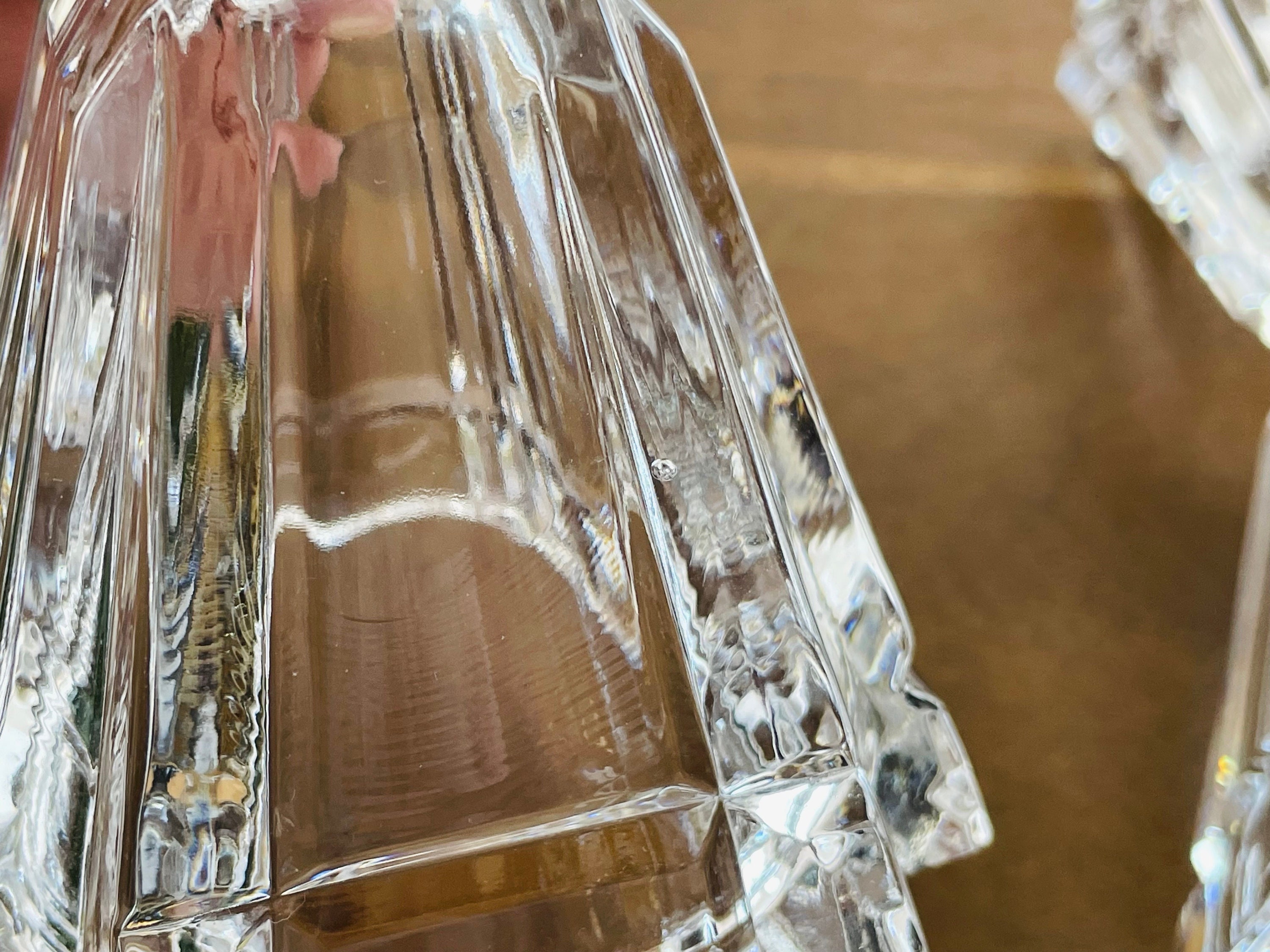 Vintage Crystal Heavy Candlestick Glass Holders Set of 2 - Etsy