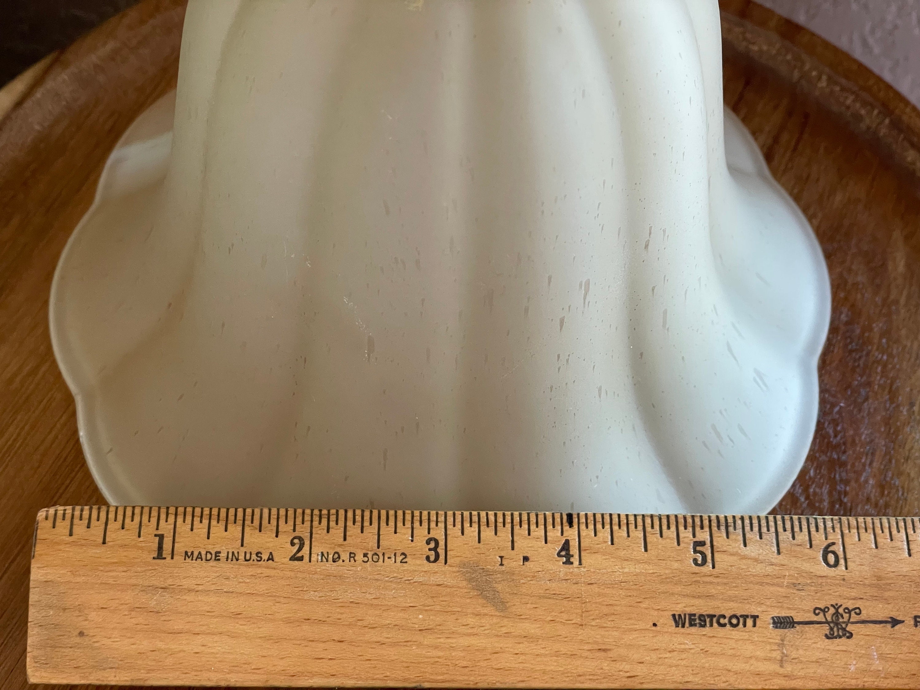 Frosted Glass Fluted Tulip Shades, Chandelier Globes, Ruffled Shade ...