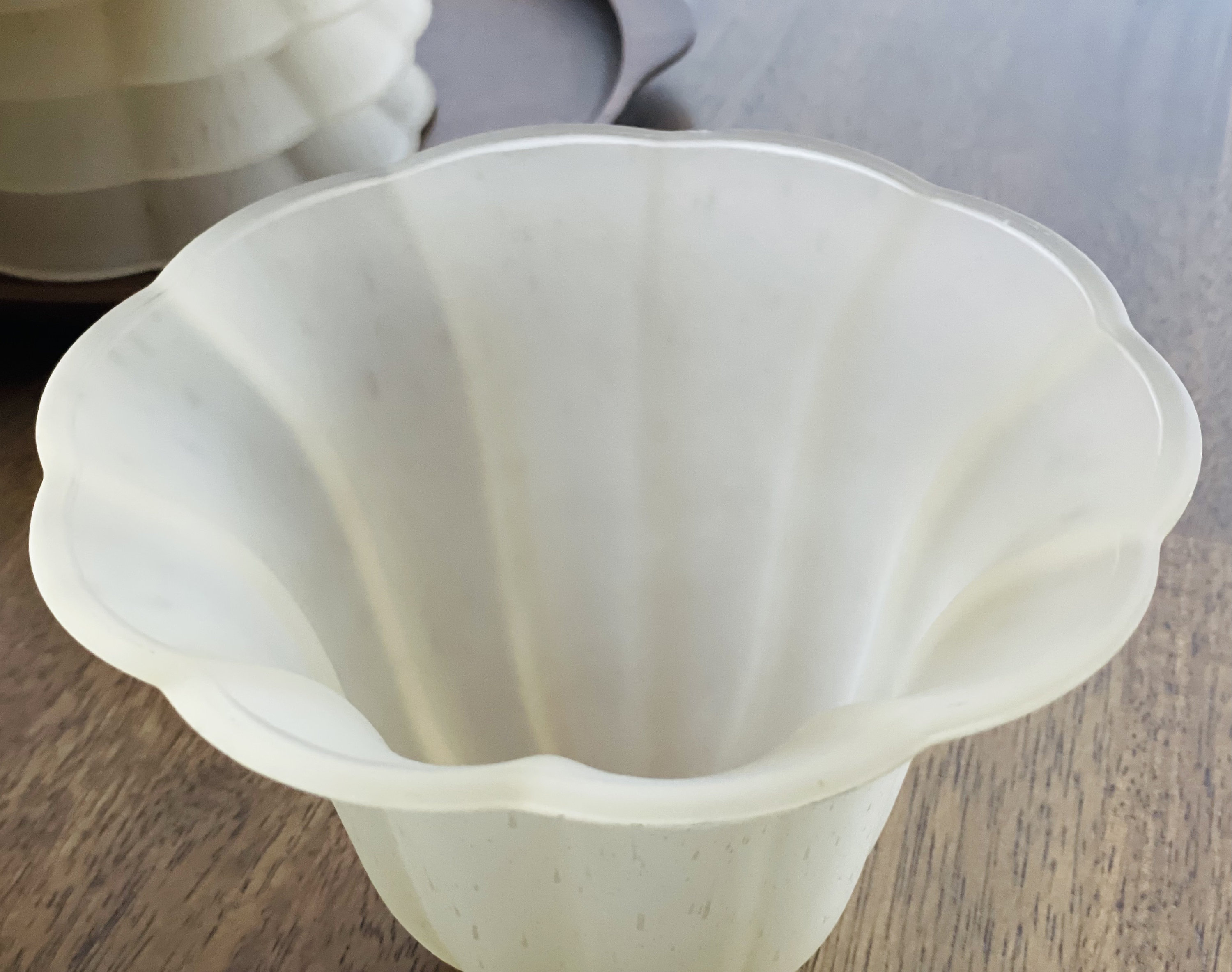 Frosted Glass Fluted Tulip Shades, Chandelier Globes, Ruffled Shade ...