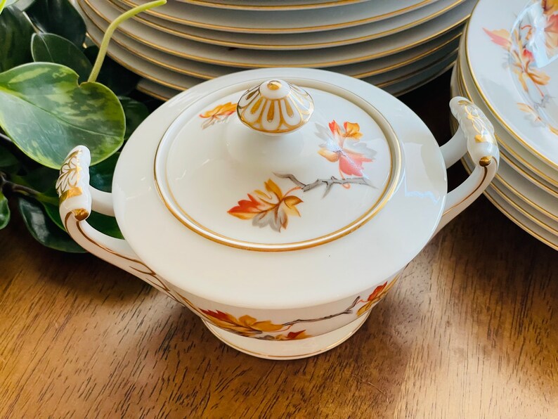 Vintage 1940's Craftsman China golden Autumn Dinnerware Made in Japan ...