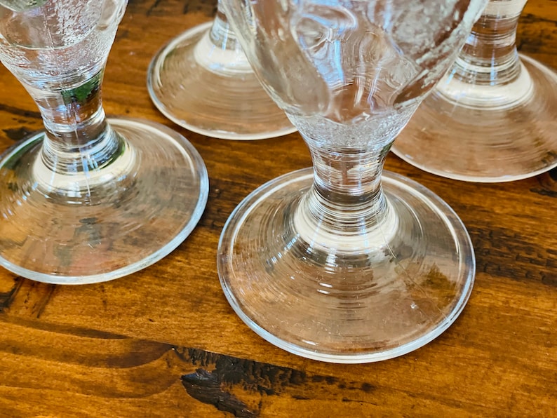 Vintage Arcoroc France Clear Molded Embossed Fruit Design Wine - Etsy