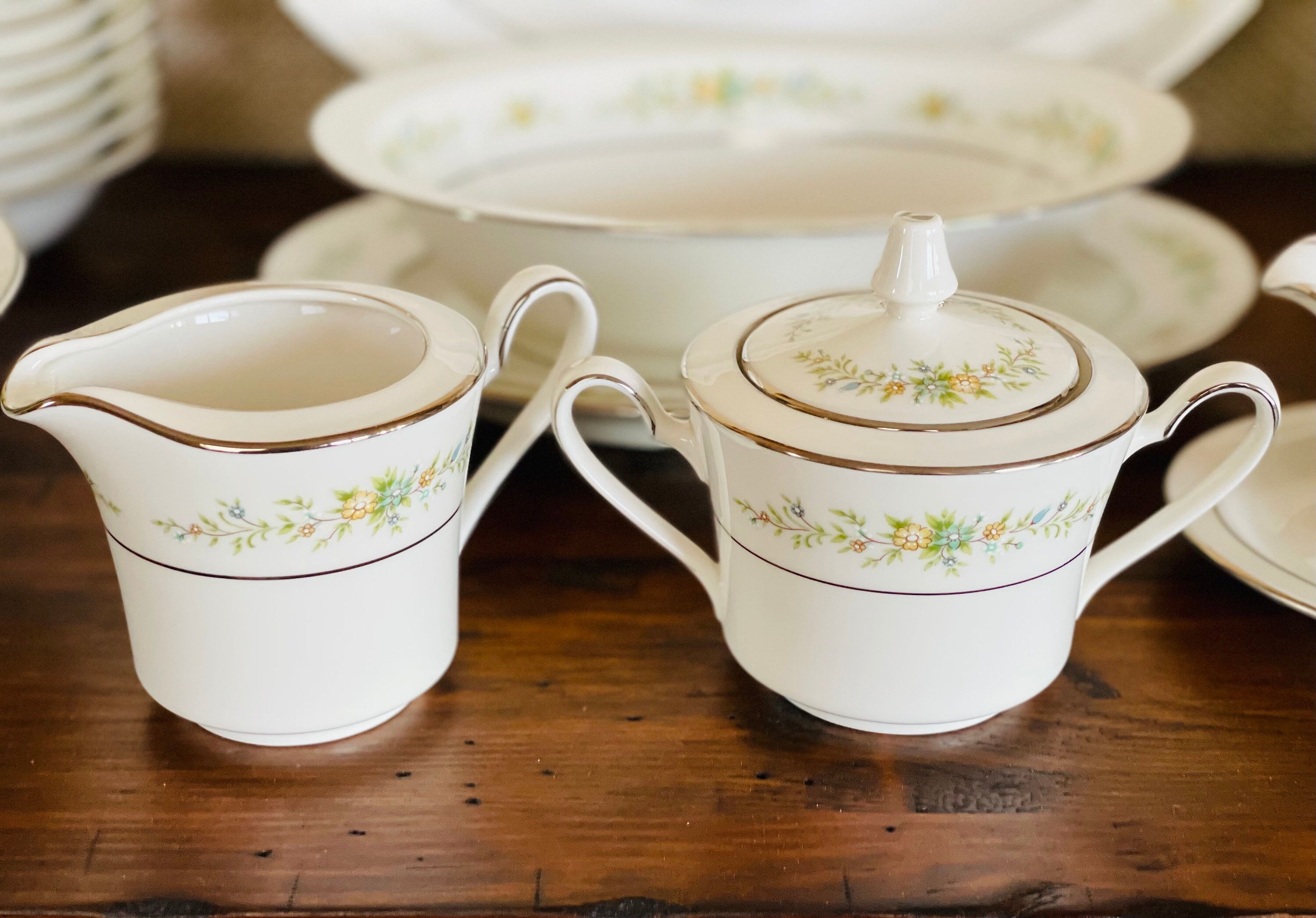 Vintage Noritake Ivory China christina 7056 Dinnerware Made in Japan ...