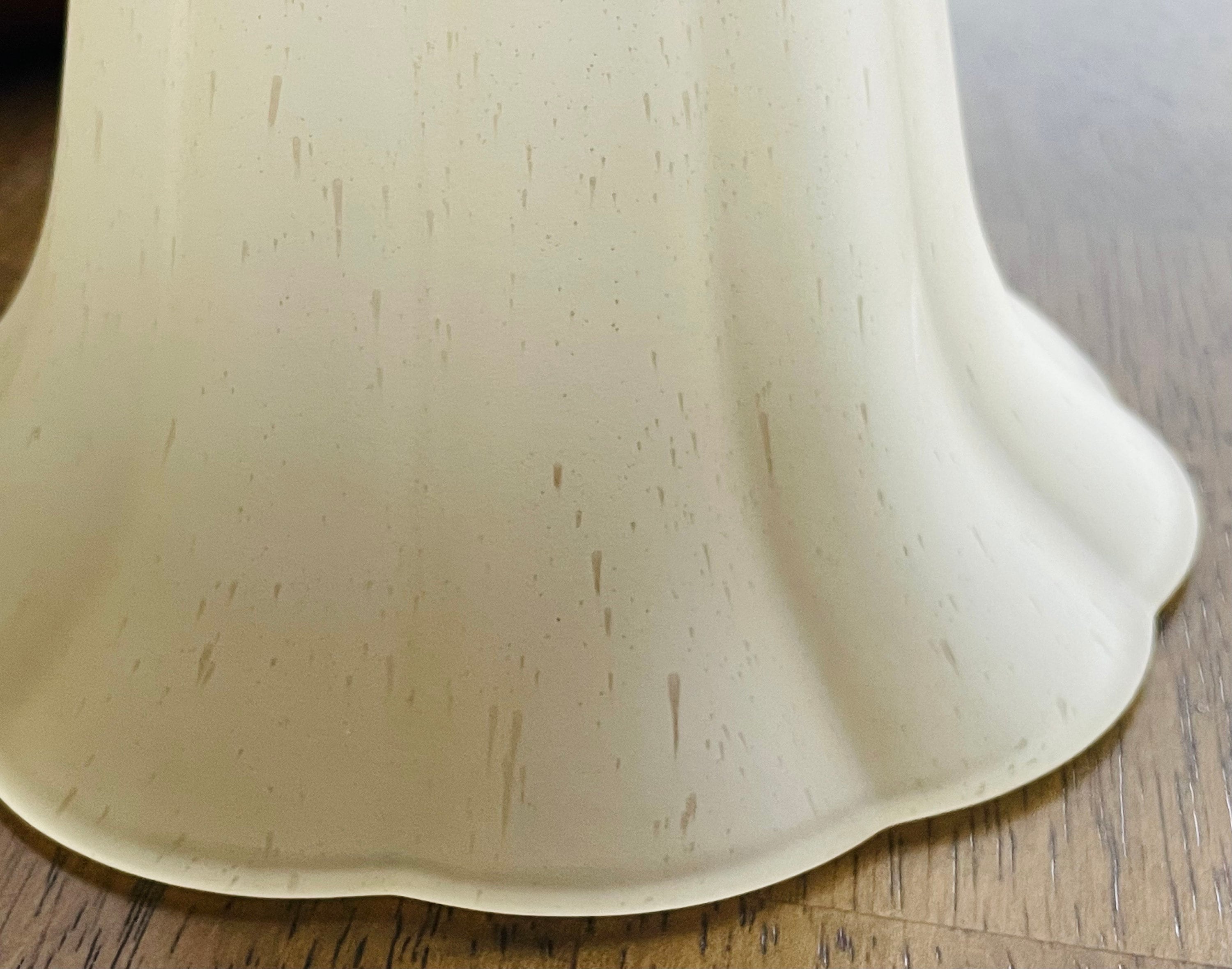 Frosted Glass Fluted Tulip Shades, Chandelier Globes, Ruffled Shade ...