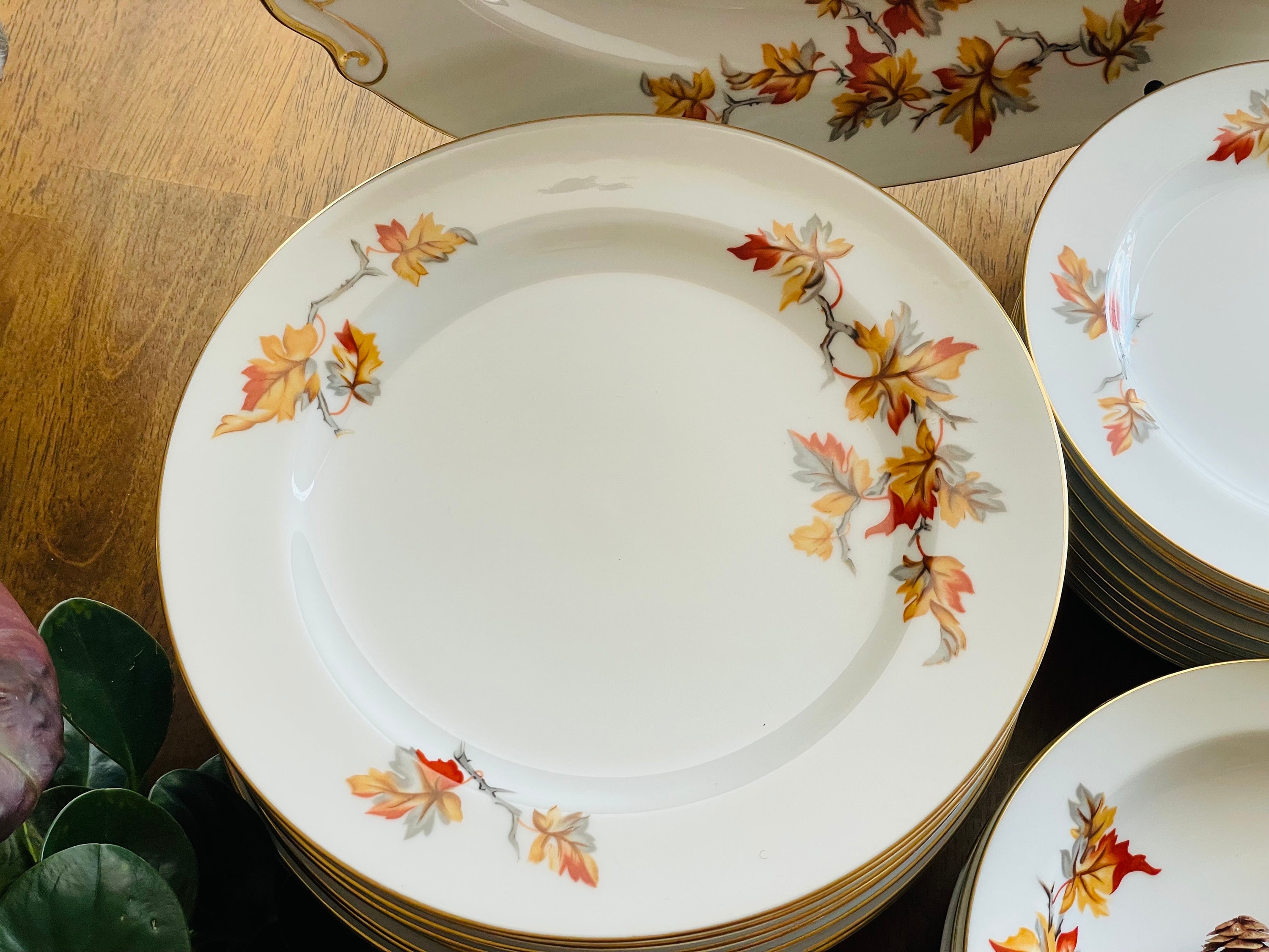 Vintage 1940's Craftsman China golden Autumn Dinnerware Made in Japan ...