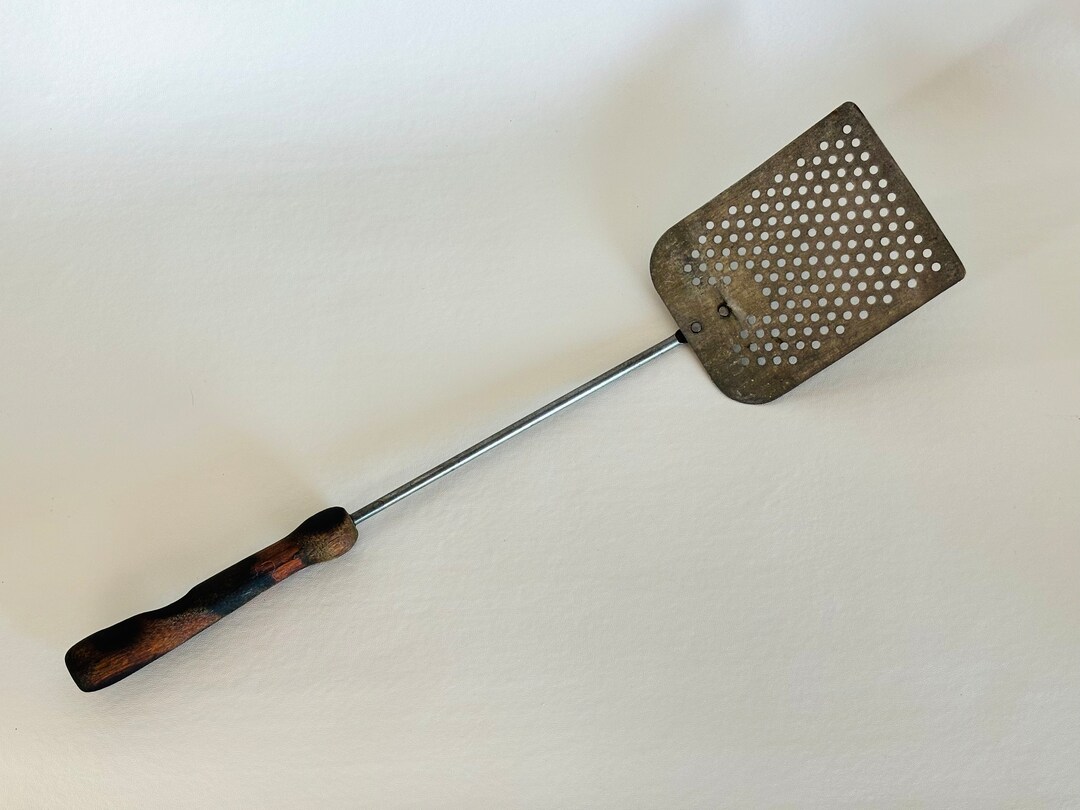 Vintage Spatula Turner Cooking Kitchen Utensil With Wooden Handle 14 ...