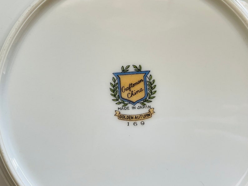 Vintage 1940's Craftsman China golden Autumn Dinnerware Made in Japan ...