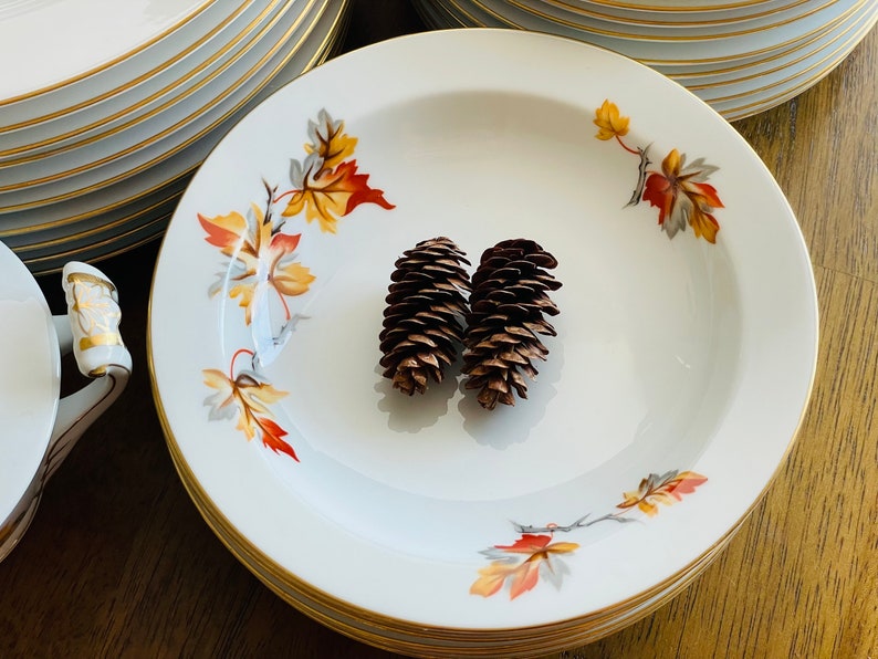Vintage 1940's Craftsman China golden Autumn Dinnerware Made in Japan ...