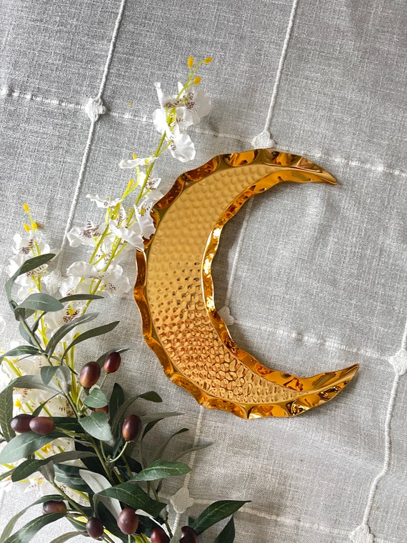 Ramadan plate, Ramadan Moon plate, Ramadan decoration, Crescent moon ...