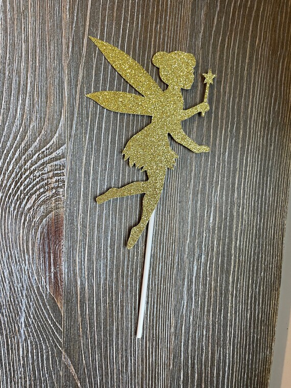Tinkerbell cake topper, fairy cake topper, girl birthday topper, girl ...
