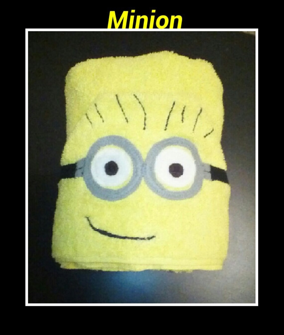 Minion Hooded Bath Towel - Etsy