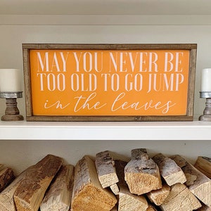 Fall Signs Autumn Signs Orange Fall Signs Handmade Wood - Etsy