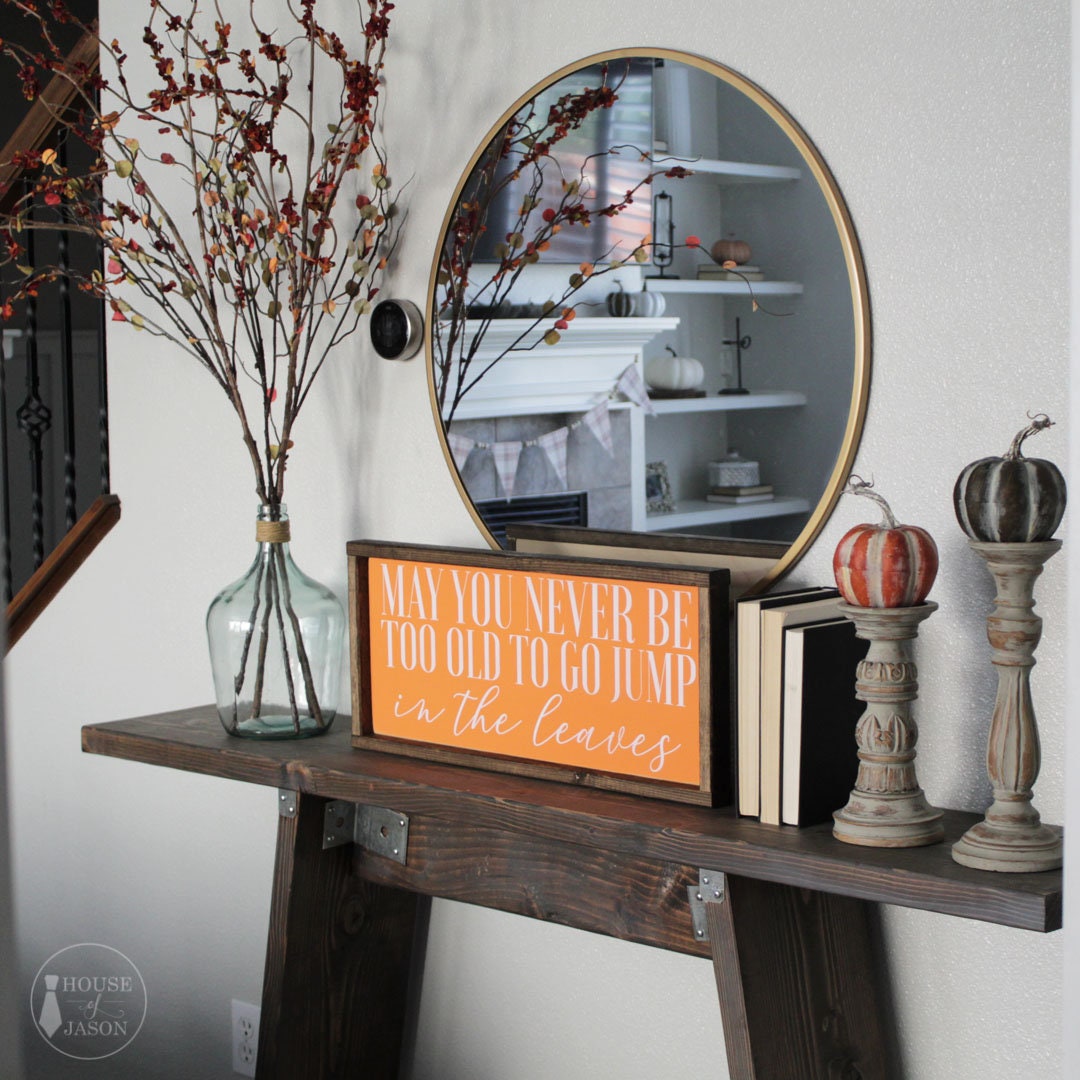 Fall Signs Autumn Signs Orange Fall Signs Handmade Wood - Etsy