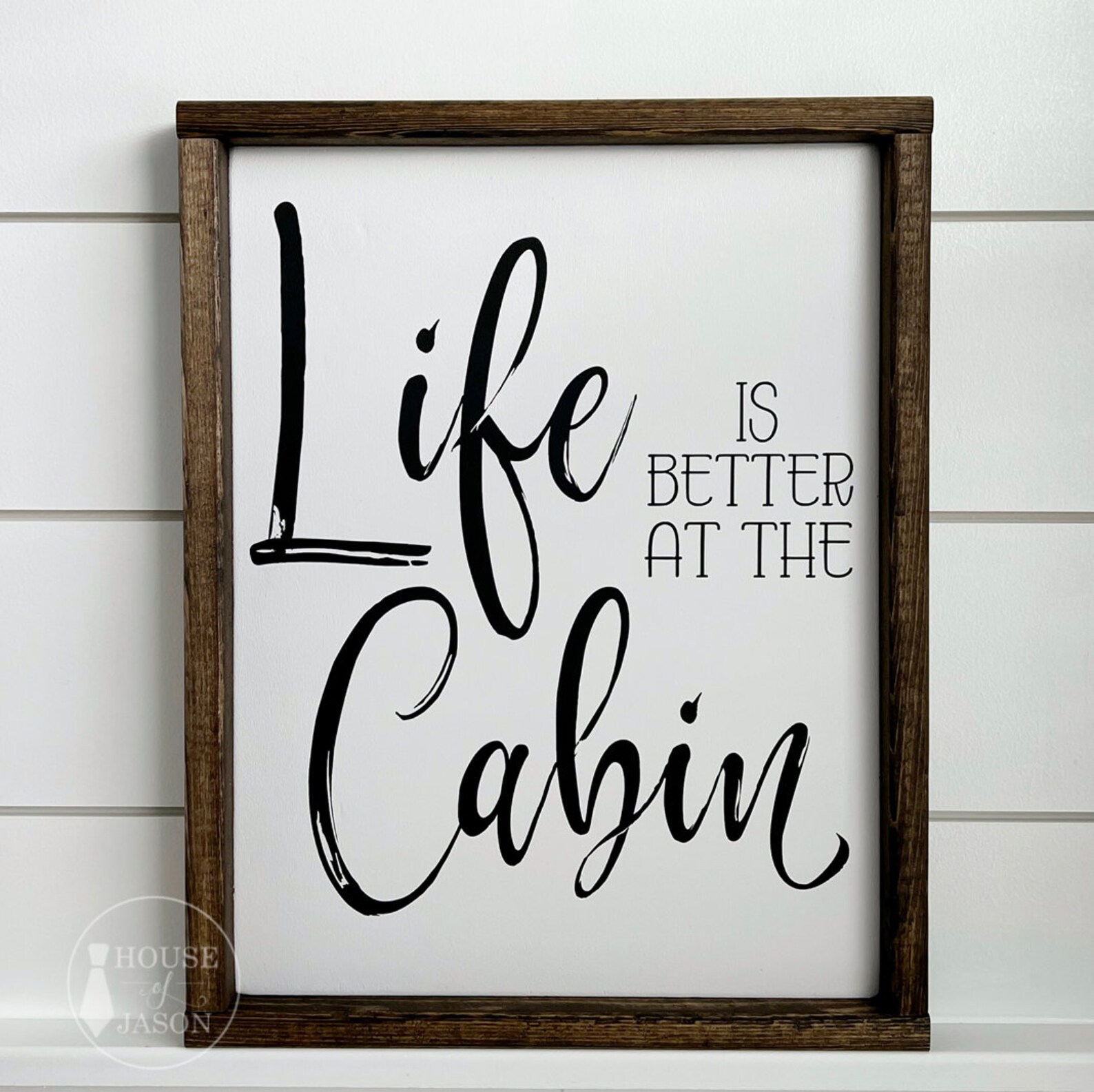 Cabin Signs Life is Better at the Cabin Woods Winter Cabin | Etsy