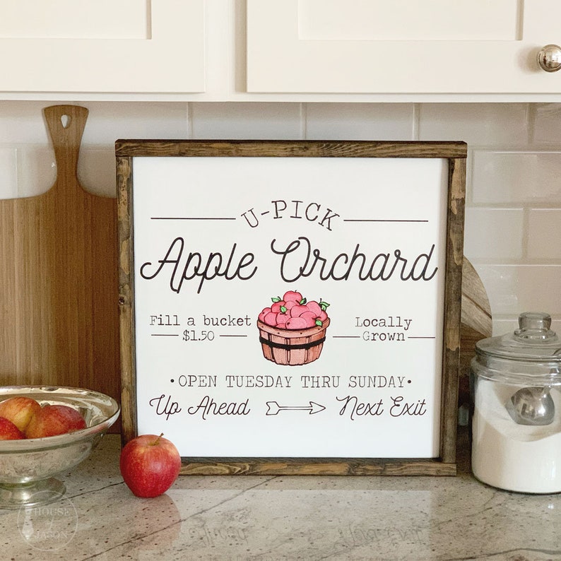 Fall Signs Apple Signs Autumn Signs Apple Orchard Apple | Etsy