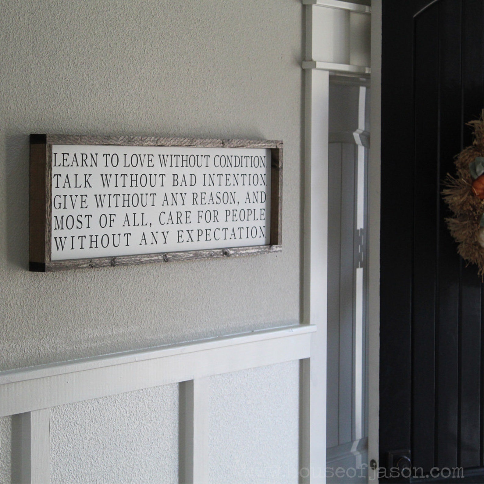 Entryway Sign Hand Painted Sign Wood Signs Inspirational - Etsy