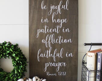 Be Joyful in Hope | Etsy