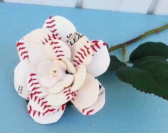 Baseball Rose | Etsy