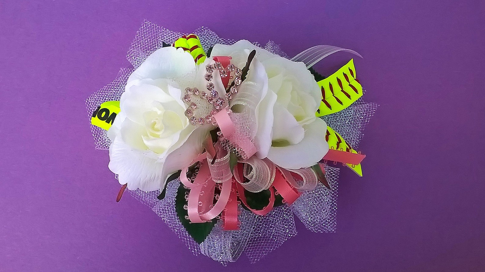 Softball Rosebuds/Silk Roses Wrist Corsage | Etsy