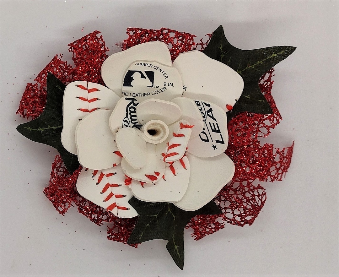 Charmed Baseball Wrist Corsage/red - Etsy