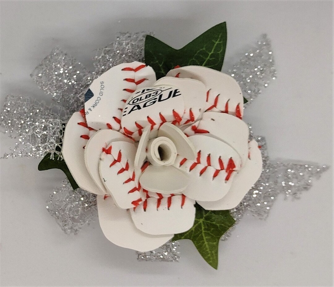 Charmed Baseball Wrist Corsage/silver - Etsy