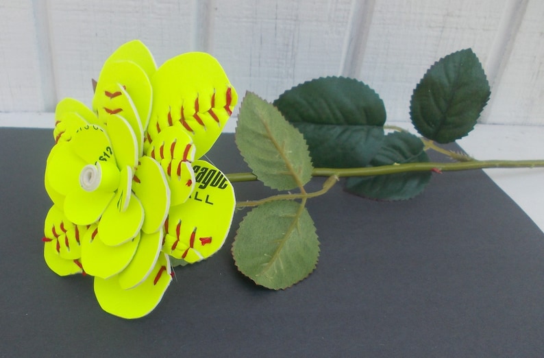 Softball "rose" in Full Bloom - Etsy
