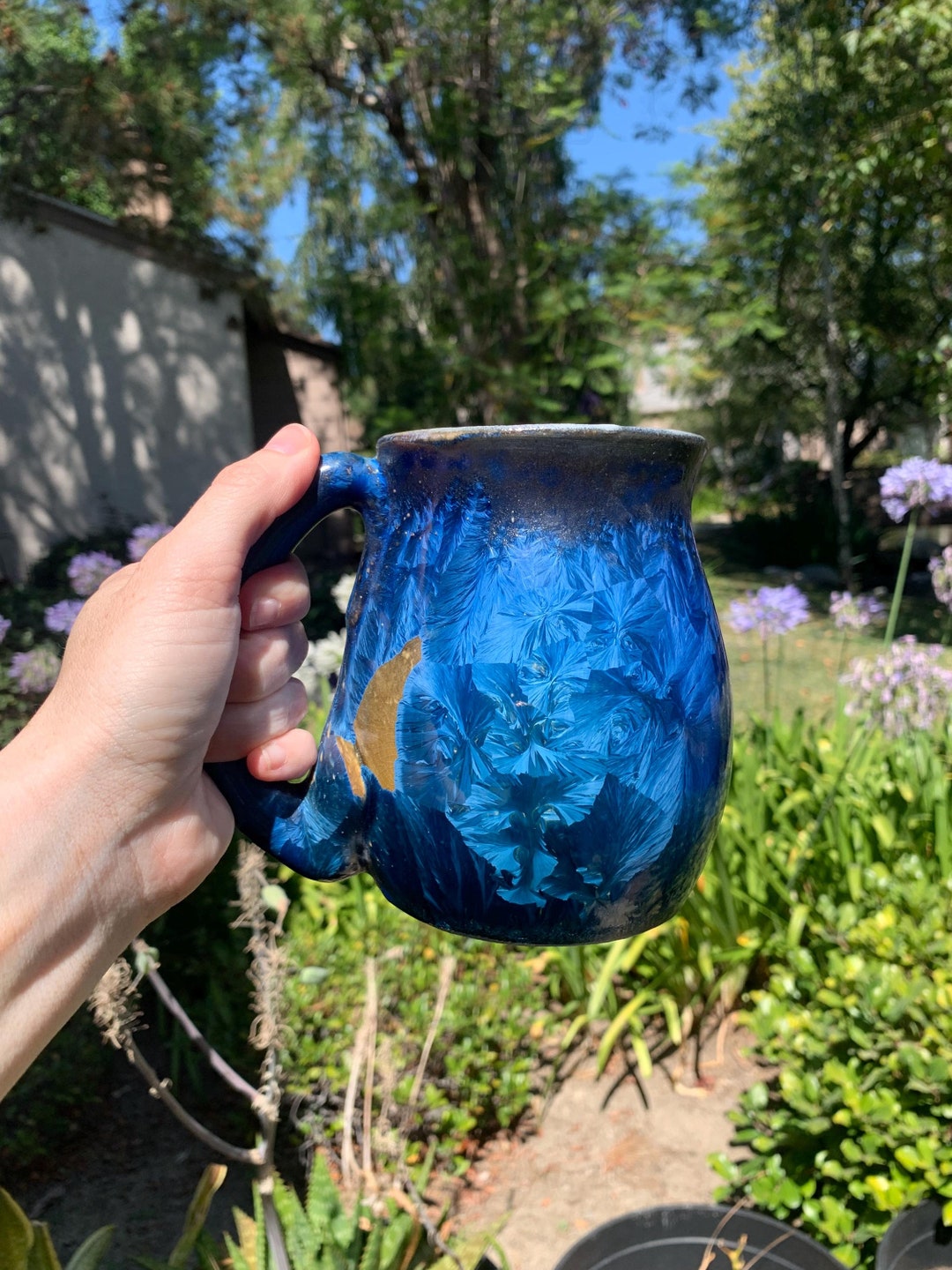 24 Oz Large Ceramic Mug Handmade Crystalline Glazed Large Coffee Cup - Etsy