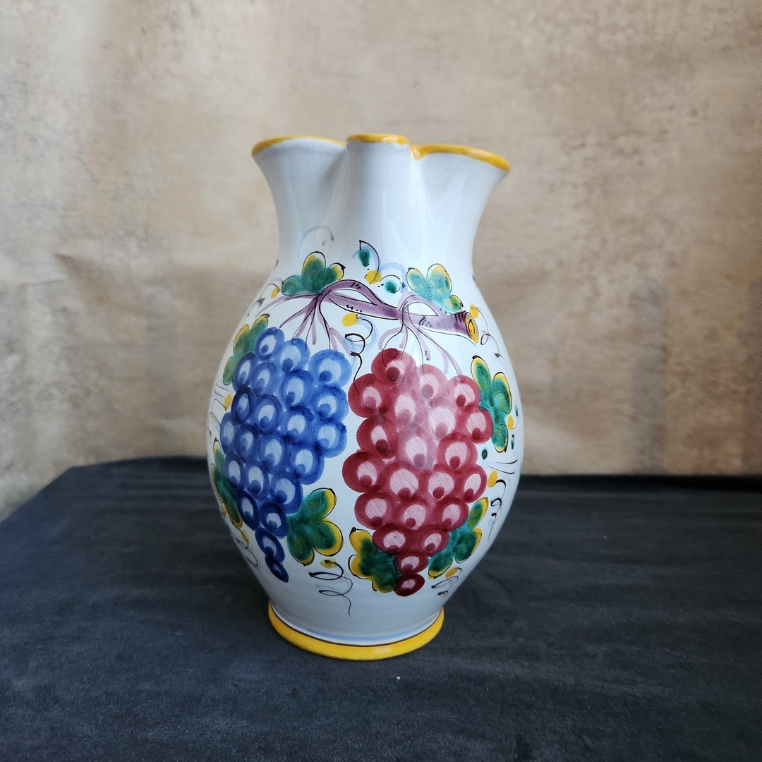 Vintage 8 Vase or Wine Jug, Modra Slov Keramika Pottery, Made in ...