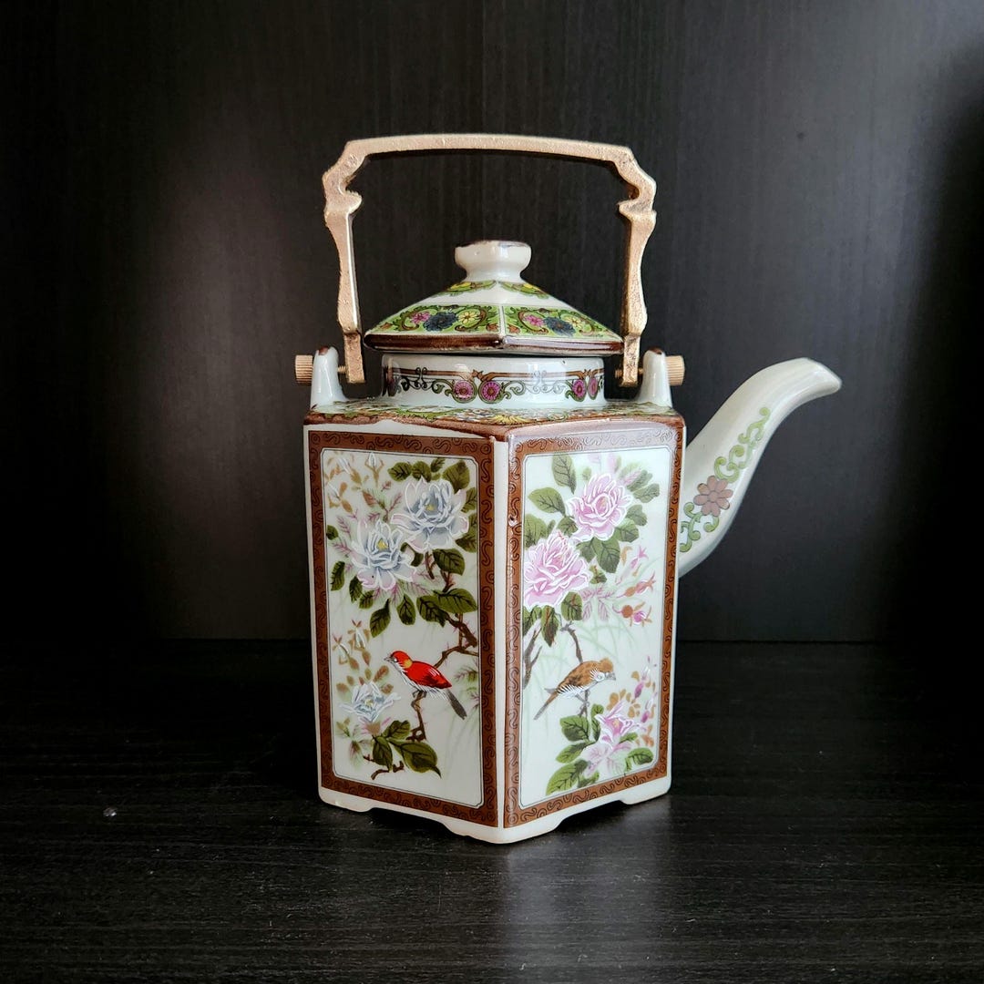 Rare Imperial Noritake Teapot With Brass Handle Imperial Garden ...