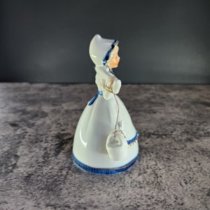 Vintage 4.5 Fine Porcelain Bell Figurine Girl With Buckets Japan 1950s ...