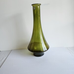 Rare 18 Spanish Green Glass Vase by San Miguel Vintage Home Decor ...