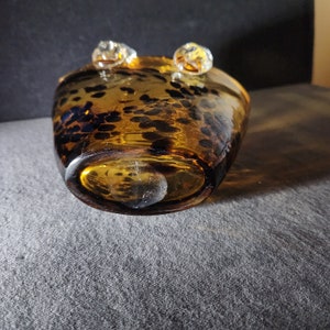 Vintage Glass 7 Purse Vase Leopard Spot Design, Retro Gift to a ...
