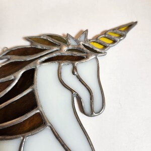 Unicorn Stained Glass 9x9 Suncatcher Vintage Window Decoration - Etsy