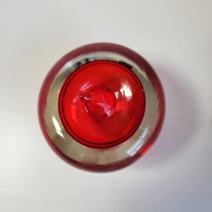 Vintage 3 Red Apple Paperweight Art Glass Home Decor - Etsy